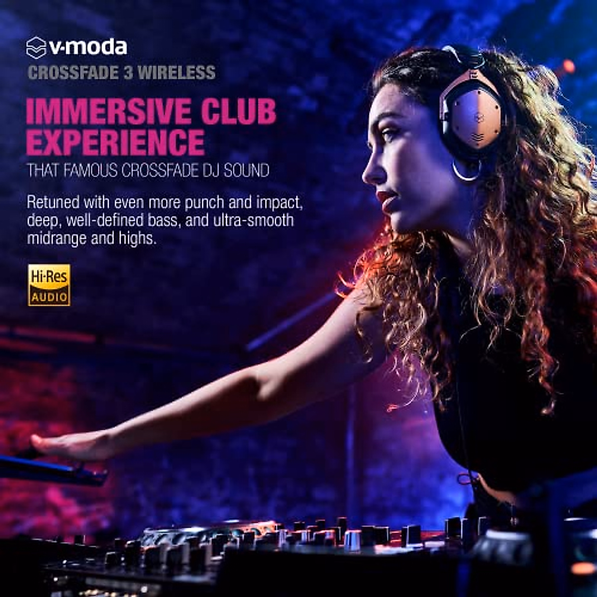 V-MODA Crossfade 3 Wireless, Matte Black