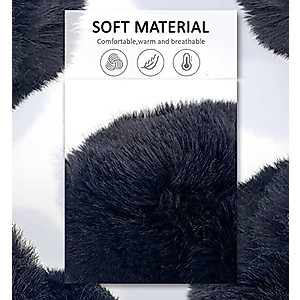 Telepepe Ear muffs for Men Women, Heated Ear Muff Warmer Rechargeable battery 2000 mAh (Navy Blue)