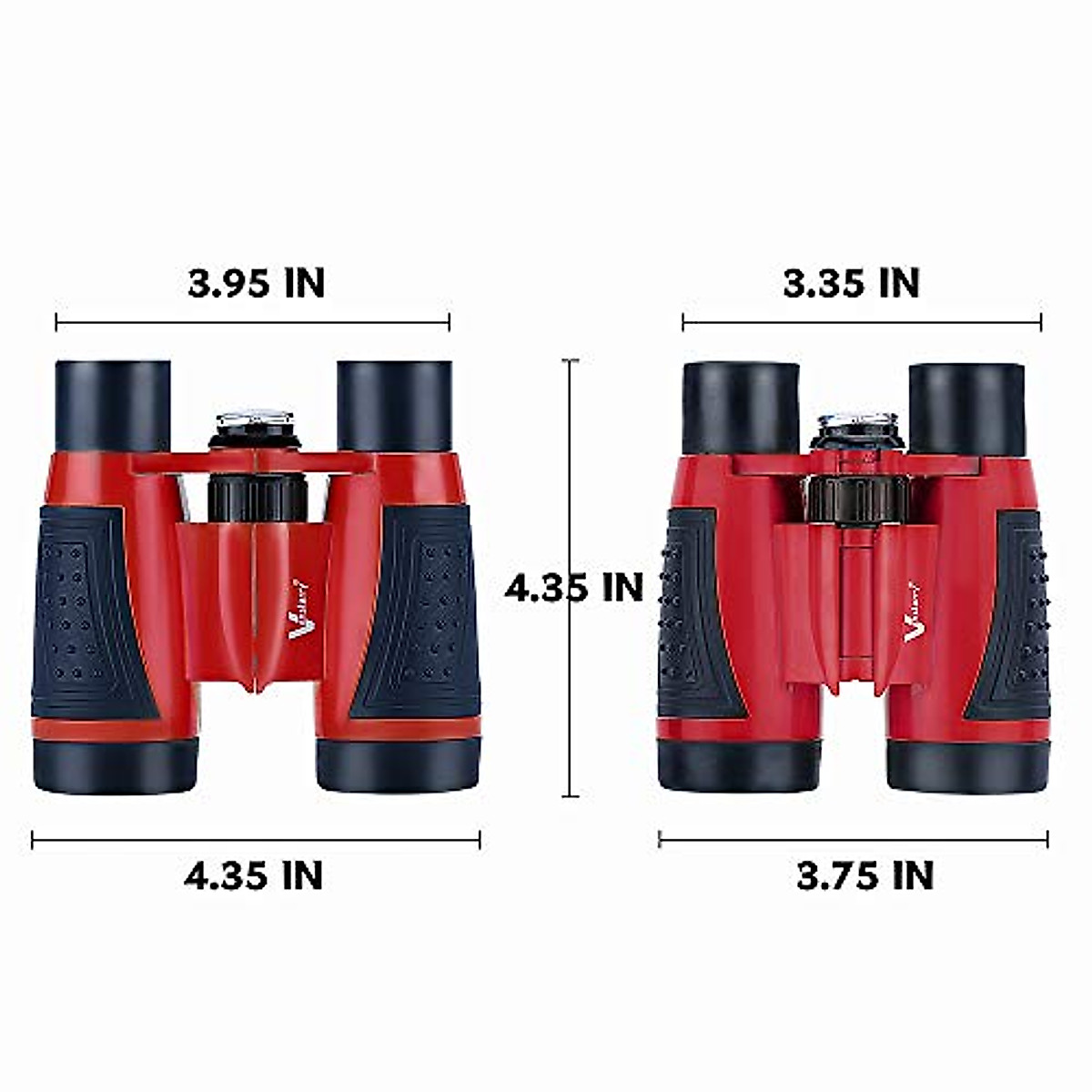 Vanstarry Compact Binoculars for Kids Bird Watching Hiking Camping Fishing Accessories Gear Essentials Best Toy Gifts for Boys Girls Children Toddler Waterproof 5X30 Optical Lens Including Compass