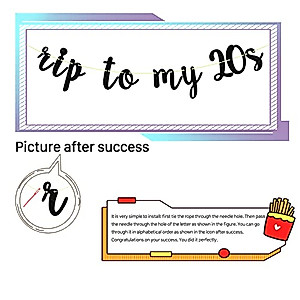 Rip to My 20s Banner Black Glitter,Funeral for My Youth, RIP Twenties Birthday Banner, Death to 20s Birthday Party, 30th Birthday Party Decor