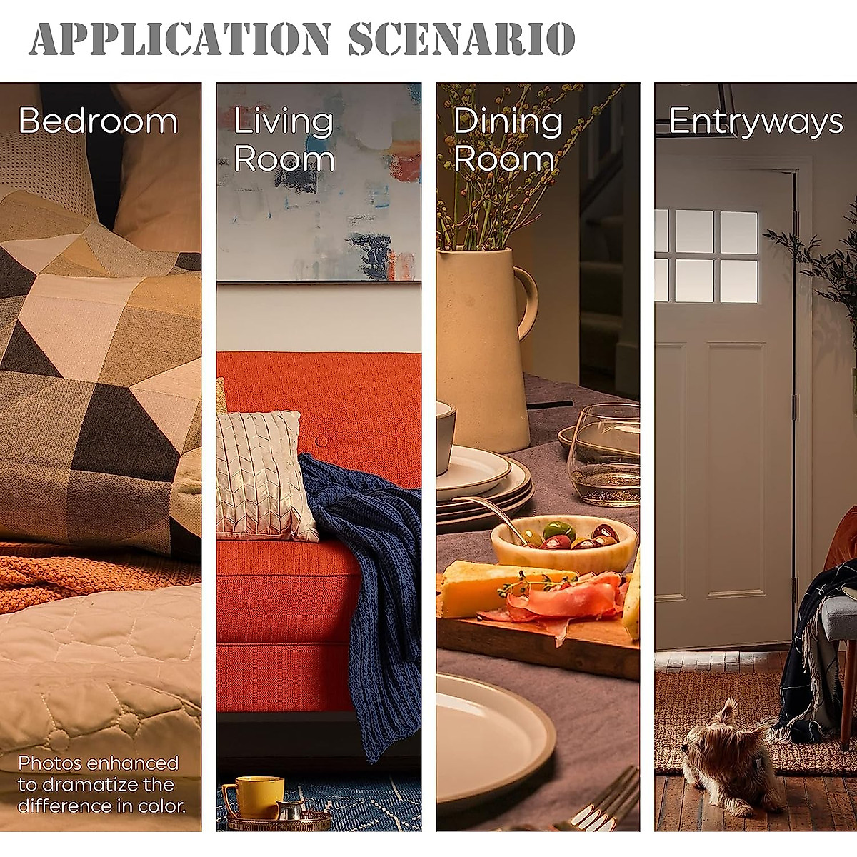 T10 LED Light Bulb 11.8inch E26 Base Matt Opal Porcelain Warm White 2700K Dimmable Edison 6W Led Tubular Bulb,500LM,60 Watt Equivalent,Outside Frosted Glass,for Cabinet Display Cabinet etc,4 Pack.