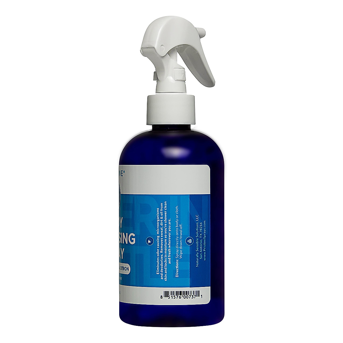 PRISTINE Body Cleansing Spray: Rinse Free Body Wash and Body Spray for Women and Men - a More Natural, Portable Shower and Body Wipes Alternative – Fresh Waters & Citron