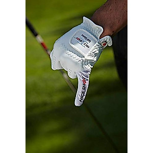 Nice Shot "You are Nothing Pinkie White Cabretta Leather Golf Glove Women's Right Hand - Medium