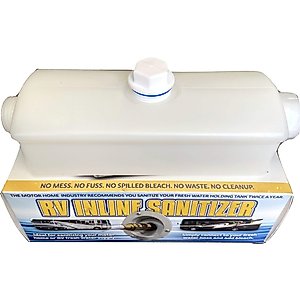 RV Inline Sanitizer - The Easiest way to HELP YOU disinfect your RV Fresh Water Tank, NO MESS, NO MOVING PART, just connect with the Hose and add Bleach