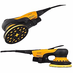 Mirka MID55020CAUS Direct Electric Random Orbital Sander, 5-Inch, Yellow, Black
