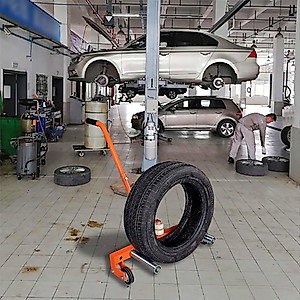 Senhill Heavy Duty Wheel Dolly Adjustable Tire Dolly Tire Lift Tool Easy Lift Tire Moving Cart for Workshop Garage