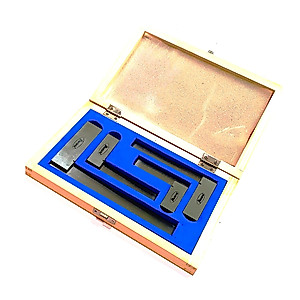 Assorts' Precision Machinist 2"/ 3"/ 4" & 6" Inches Steel Try Square DIY General Workshop Tools (Set of 4 Sizes) for Metal & Wood Workers-Supplied in a Plastic Box