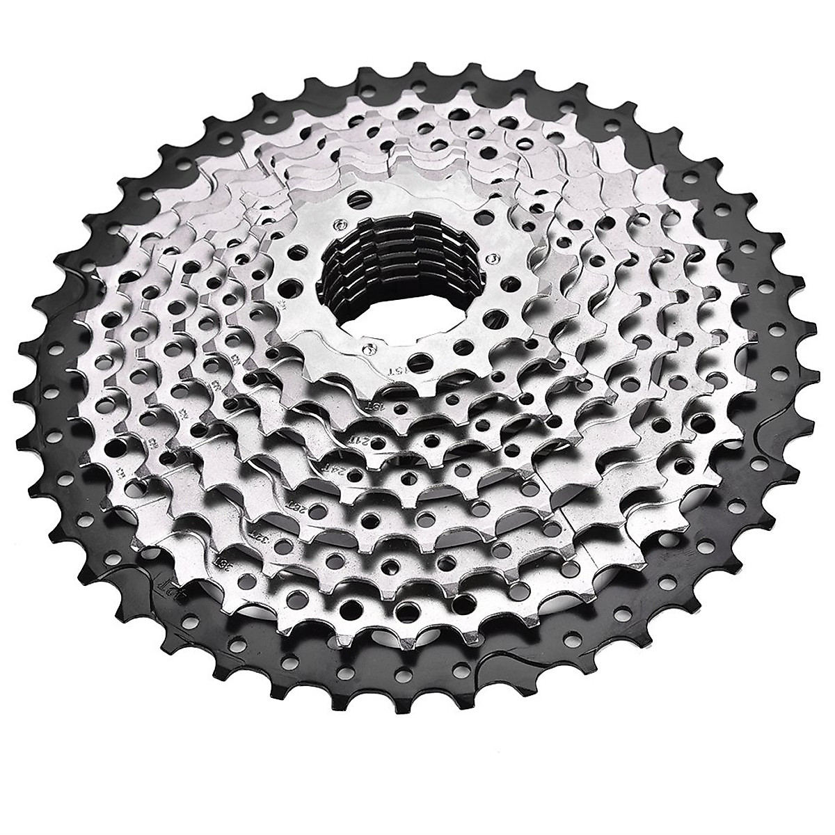 VGEBY Bike Cassette, Freewheel 10 Speed Mountain Bike Sprocket 11-42T Wide Ratio Cassette with Wrench and Screw and Spare Parts Bike Cassette 10 Baofeng Bike Cassette