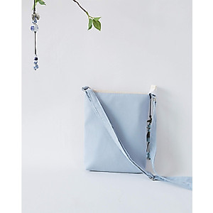 Crest Design Cute Canvas Crossbody Bag Shoulder Bag Purse for Girl and Teenage (Pink Lark)