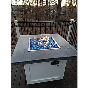 Onlyfire Square Stainless Steel Drop-in Fire Pit Burner Ring and Pan Assembly, 18-Inch