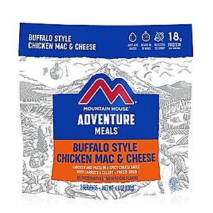 Mountain House Buffalo Style Chicken Mac & Cheese | Freeze Dried Backpacking & Camping Food | 2-Servings