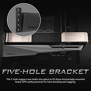Antec GPU Support Bracket, GPU Holder Brace Graphics Card GPU Support Video Card Holder Bracket, Video Card Sag Holder/Holster Bracket Support - Dagger Black