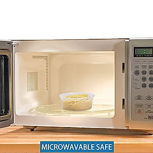 TashiBox [8 oz,16oz,32oz,48Sets,16Sets each size Plastic food storage containers with lids airtight,BPA Free,Microwave/Dishwasher/Freezer Safe