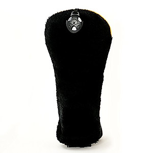 Tiger Retro Style Fairway Metal Woods Headcover, Black, Golf Head Cover