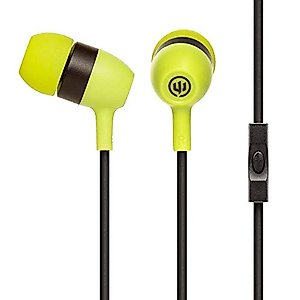 Wicked Audio Drive 600Cc Earbuds with Enhanced Bass, (Green)