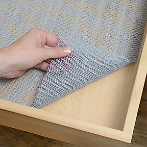 Con-Tact Brand Grip Classic Non-Adhesive Shelf, Cabinet and Drawer Liner, 12" x 5', Alloy, 6 Rolls