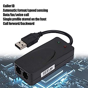 Fax Modem， Dual Port USB2.0 56K External Modem Driver， Plug and Play USB Modem， Standard and Expanded at Command Set Compatibility