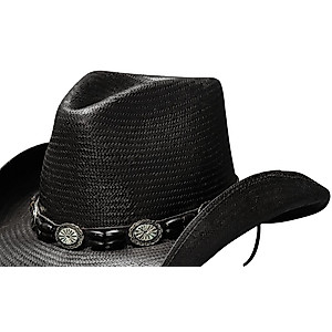 Bullhide Black Hills Western Hat Shantung Panama Black Large