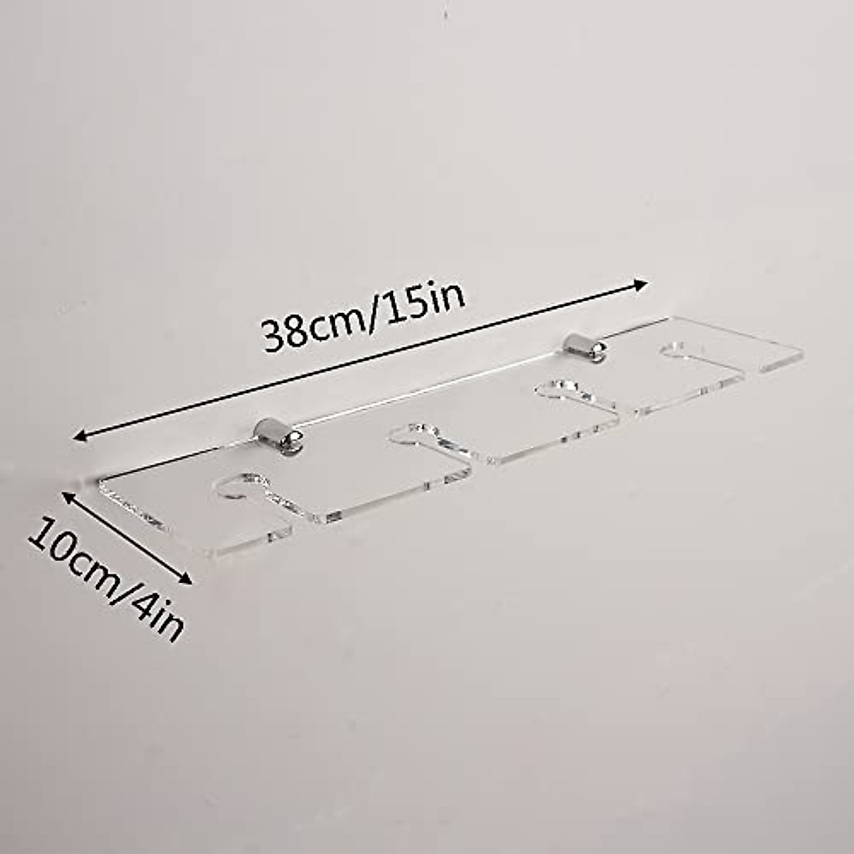 Wine Glass Holder Wall Mounted Wine Glass Holder Goblet Holder Acrylic Wall Mounted Wine Glass Holder Cabinet Tableware Lower Wine Glass Holder and Wine Glass Storage Rack (Transparent 2 pieces)