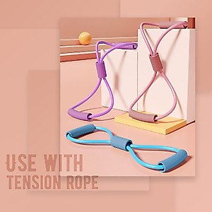 homimanor Thigh Master Thigh Exerciser, Hip & Inner Thigh Exercise Equipment, Pelvic Floor Muscle Trainer with Figure 8 Resistance Band for Arm Leg, Thigh Toner Kegel Exercise Products for Women(Pink)