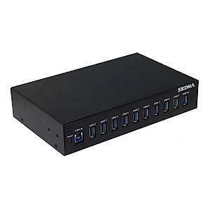 10 Port USB 3.1 Gen I Hub (5Gbps) - 10 Inch 1U Rack Mount