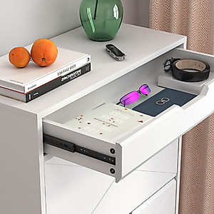 Modern Freestanding White Shoe Storage, with 3 Tier Tipping Bucket Shoe Storage Cabinet and 1 Drawers 2 Tier Open shoe cabinet,Wood 3-Tier Shoe Rack Storage Organizer for Entryway,Hallway & Bedroom