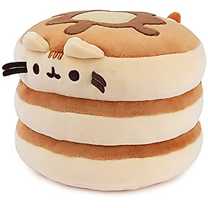 GUND Pusheen The Cat Pancake Squisheen Plush, Squishy Toy Stuffed Animal for Ages 8 and Up, Brown, 6”
