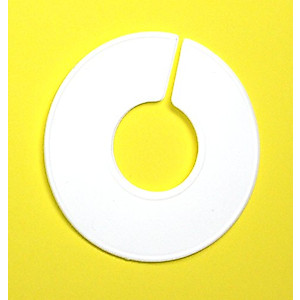 JSP Manufacturing Clothing Rack Size Dividers Hangers Dividers - Round Size Rack Dividers for Clothes Stores or Home - 100 Pcs Box