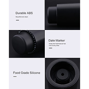 Wine Bottle Stopper, Vacuum Wine Bottle Stoppers, Reusable Wine Stoppers, Bottle Sealer Keeps Wine Fresh, 100% seal anti-leakage[2 PACK]…