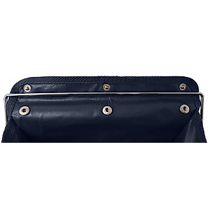 Foldable Shoe Cover Holder (Blue) with Bonus: Please Use Shoe Covers, Double Sided, Door Hanger