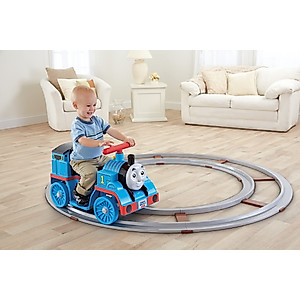 Fisher-Price Power Wheels Thomas and Friends Thomas vehicle with track, 6V battery-powered ride-on toy train for toddlers ages 1 to 3 years (Amazon Exclusive)