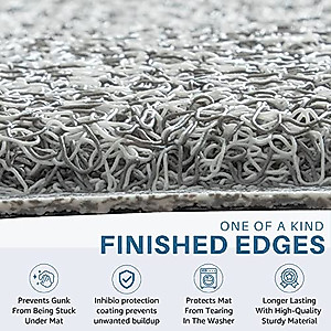 SlipX Solutions Universal Cushioned Shower Pad for Textured, Refinished Surfaces | Treated to Prevent Odor, Growth | Anti-Slip Backing, No Suction Cups, Water Flows Right Through | 17" x 29.5"