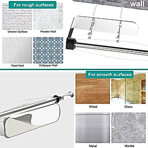 BARONAGE Under Cabinet Paper Towel Holder, One Hand Easy Tear Paper Towel Hanger Wall Mount with Damping Effect, Ratcheting Papertowel Rack Self-Adhesive or Drilled for Kitchen Bathroom RV - Silver