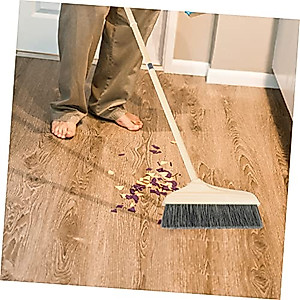 BCOATH Wooden Long Handle Broom Indoor Sweeping Broom Courtyard Broom Garbage Sweeping Broom Soft Broom Lawn Concrete Broom Outdoor Indoor Broom Dust Brooms Carpet Broom Rv Bristle Hair