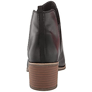 Dr. Scholl's Shoes Womens Teammate Slip On Chelsea Dress Ankle Boot, Black Smooth, 9 M US