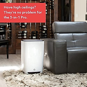 Aeris aair 3-in-1 Pro Air Purifier - True HEPA H13 Filtration - Eliminate Particulates from Large Rooms - Smart Sensor Technology - Quiet/Low Noise - Wi-Fi Connectivity - (Graphite)
