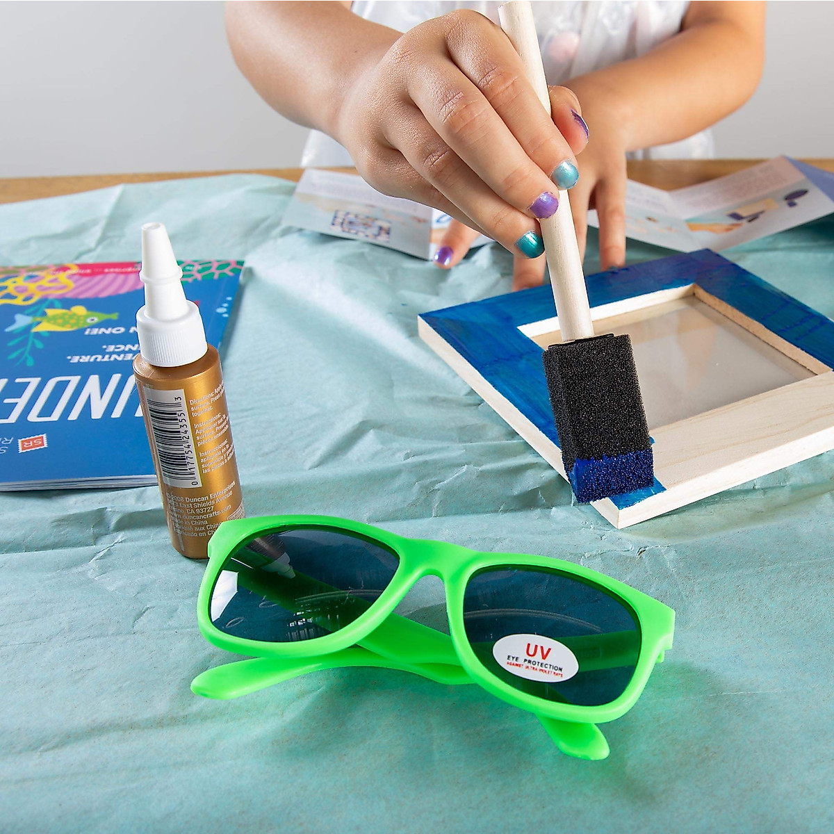 Fat Brain Toys Surprise Ride - Create a Seashell Photo Frame - Activity Kit, Ages 5+