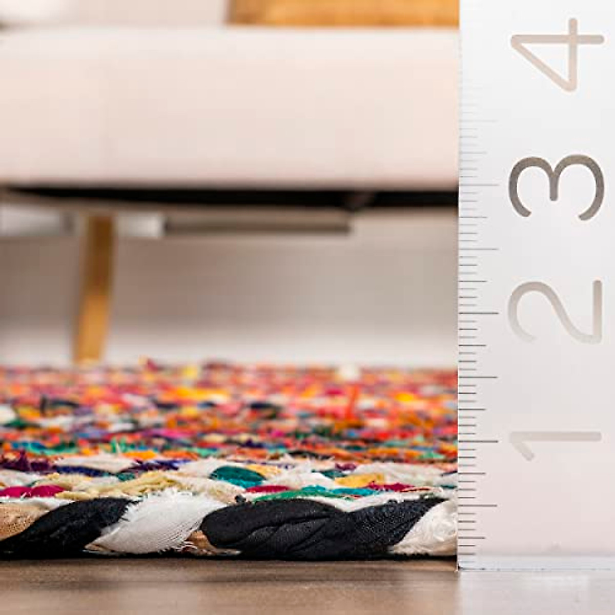 nuLOOM Tammara Bohemian Hand Braided Area Rug, 2' x 3', Multi