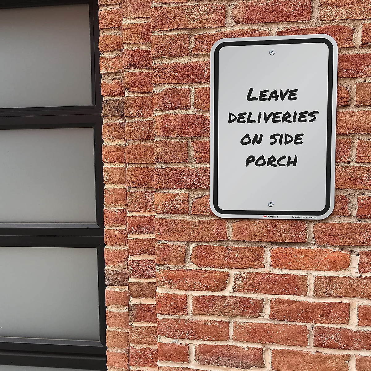 SmartSign 18 x 12 inch Blank Write-On Metal Sign, 63 mil Aluminum, 3M Laminated Engineer Grade Reflective Material, Black and White, Made in USA