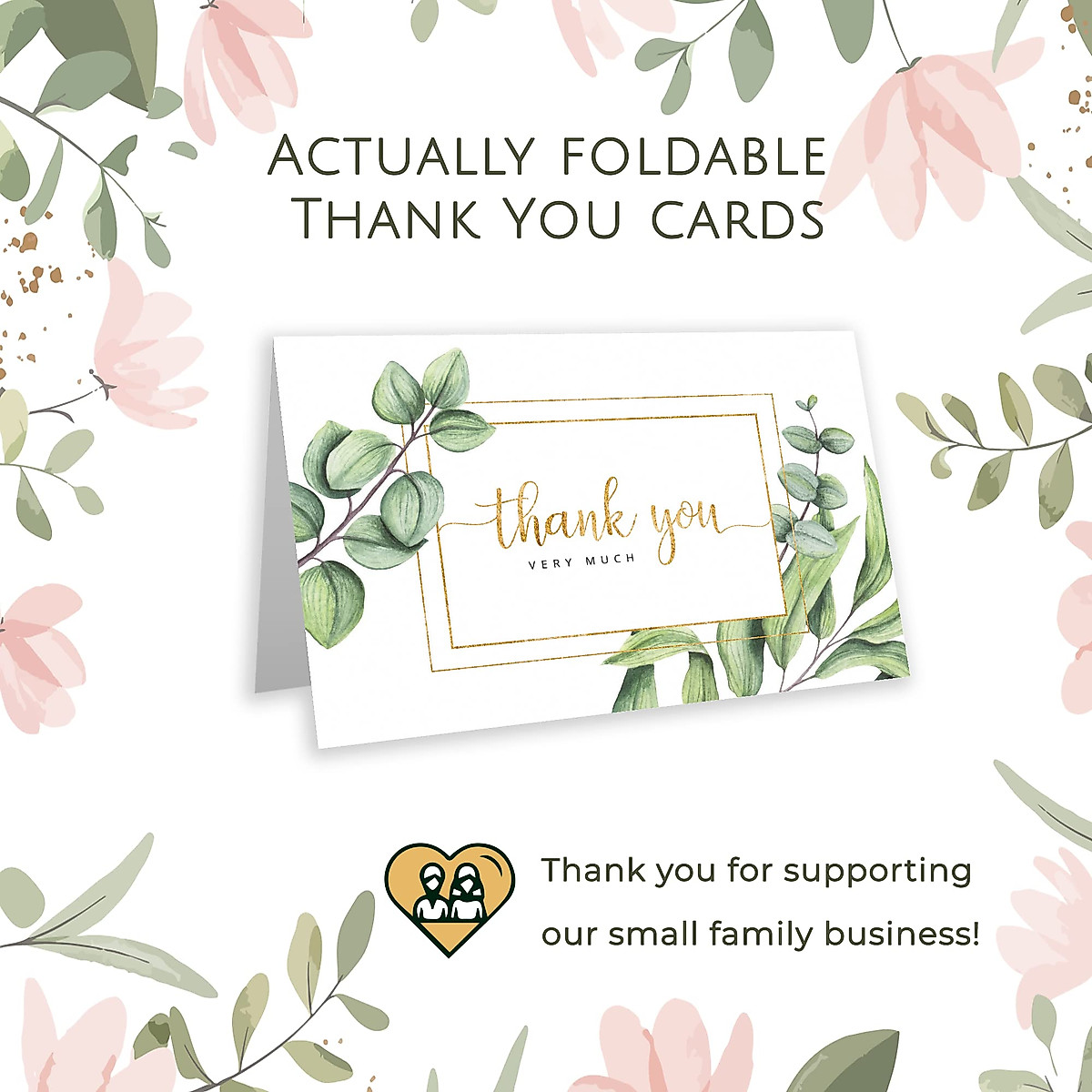 Hat Acrobat 25 Baby Shower Invitations with Envelopes and Thank You Cards Mega Bundle - Greenery Baby Shower Invitations Gender Neutral Set with Diaper Raffle Tickets, Book Request Cards