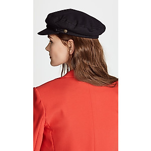 Brixton mens Fiddler Greek Fisherman Hat Newsie Cap, Black, X-Small US