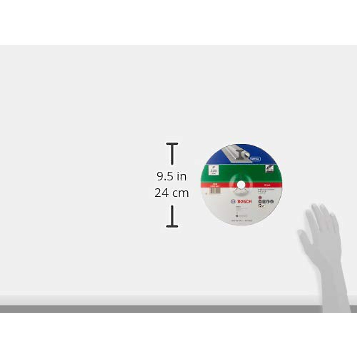 Bosch DIY 2609256339 Cranked Roughing Disk 230 mm Diameter x 6 mm Metal
