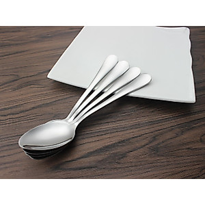 KINGSUPER Stainless Steel Table Soup Spoon(Set of 6)