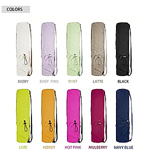 EnjoyActive Yoga Mat Bag | Premium, Waterproof, Multi Pockets, Adjustable Strap | 1/4 1/3-Inch Thick Yoga Mat Carrier | Perfect Yoga Bag to Gym Class Beach Park Travel for Women & Men