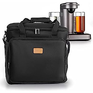 Ksestor Travel Bag for Bartesian Cocktail Machine Insulated Travel Carrier for Bartesian with Easy to Clean Lining - Pockets to Store Bartesian Cocktail Capsules - Black