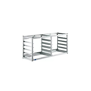 Express KitchQuip WALL MOUNTED SHEET BUN PAN RACK - FITS 10 HALF PANS - 40" X 13" X 18" | ALUMINIUM | NSF
