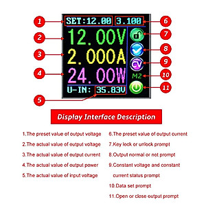 Communication Version Numerical Control Voltage Power Supply Adjustable Volt Transformer Step Down Voltage Converter Power Regulator Panel(DPS5005-USB-BT)