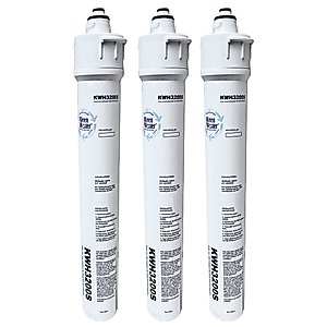KleenWater KWH3200S Compatible with Hoshizaki 4HC-H H9655-11 Commercial Water Filter, Set of 3
