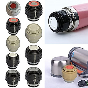 Vacuum Flasks Lid Universal Thermose Accessories Mug Outlet Travel Drinkware Thermos Cover(4.5cm Black red)