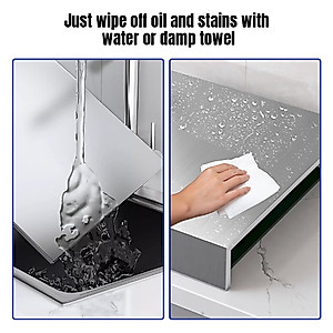 Stainless Steel Stove Top Cover: Noodle Board | Range Burner Cover | Metal Cooktop Cover for Gas Electric Stove - 30"x 22"x2.5"